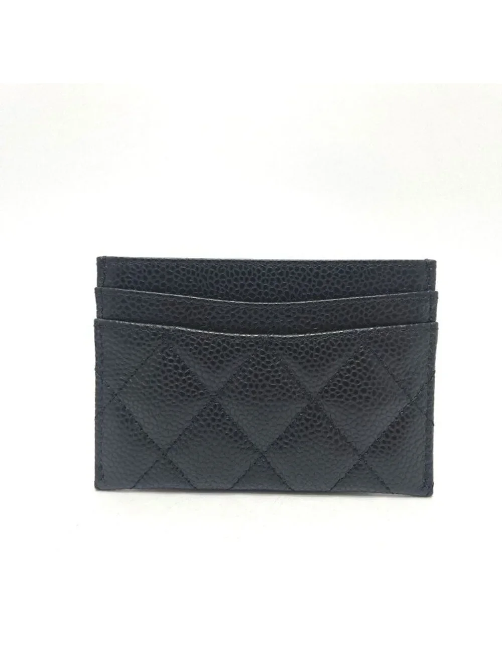 CHANEL | Bags | Sold Chanel Card Case Cc Logo Classic Caviar Leather ...